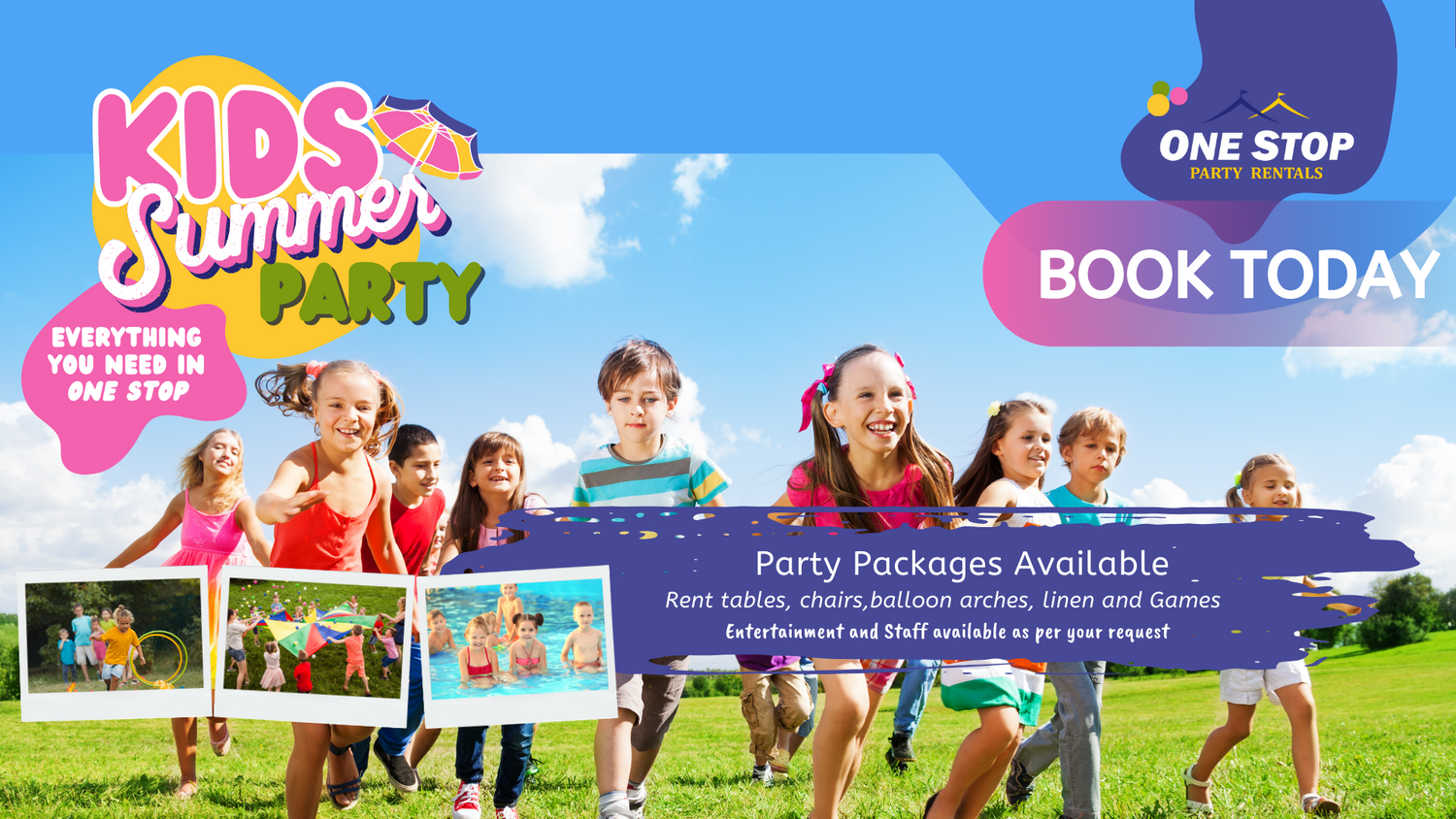 One Stop Party Rentals. Everything for weddings to corporate events.