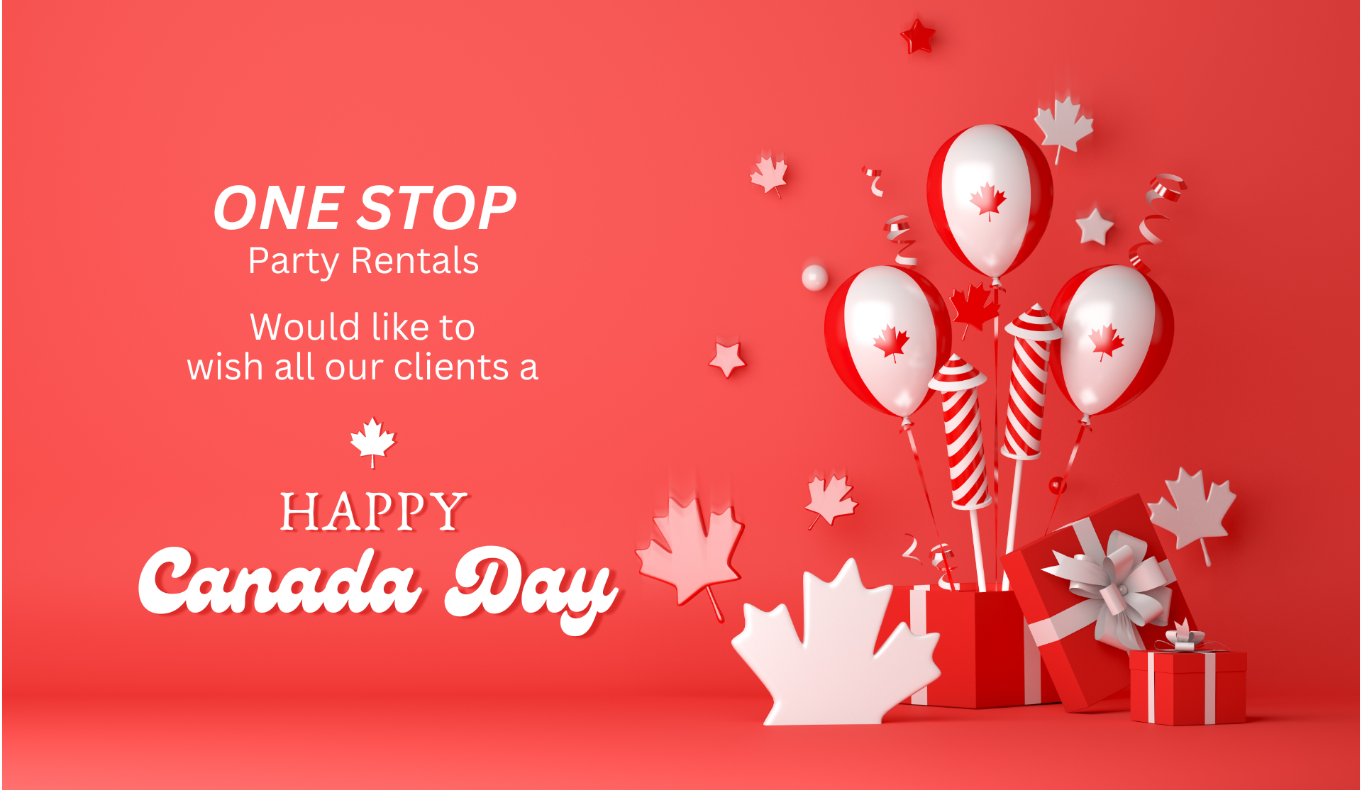 One Stop Party Rentals. Everything for weddings to corporate events.