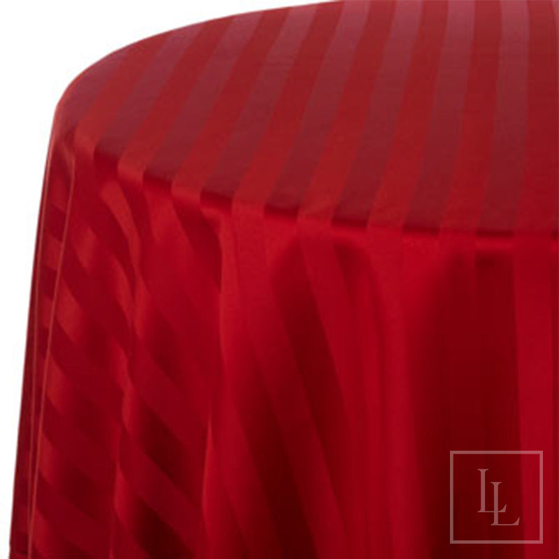 Red Striped Overlay 60"x84" – One Stop Party Rentals